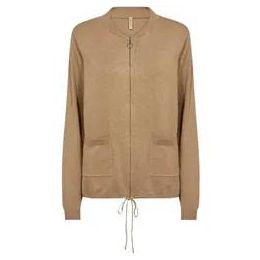 Cardigan soyaconcept "Soya Concept Cardigan SC-DOLLIE 769", Damen, Gr. S, 98404 desert braun melange, Obermaterial: 75% Viskose, 25% Nylon, Strickjacken