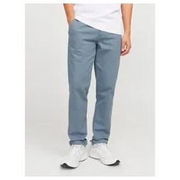 Jack & Jones Chinos JACK & JONES "JPSTMARCO JJFURY ANA", Damen, Gr. 29, L&auml;nge 34, blau mirage, Web, Obermaterial: 98% Baumwolle, 2% Elasthan, unifarben, slim fit normal, Hosen, Baumwollmischung, slim fit