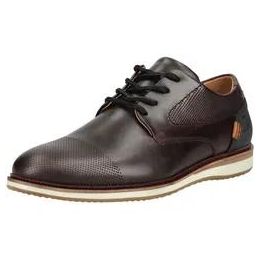 Schn&uuml;rschuh Bullboxer "Bullboxer Businessschuhe Leder", Herren, Gr. 42, braun, schwarz, Leder, Schuhe Schn&uuml;rschuh