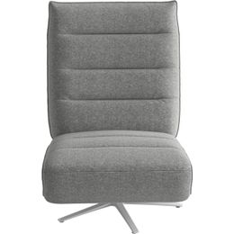 Sit & More TV-Sessel SIT & MORE "Eve", grau, B:80cm H:109cm T:98cm, 100% Polyester, Sessel, TV-Sessel, mit Herz-Waage und 2 Motoren, Bedienfelder im Sitz