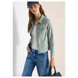 Jeansjacke Cecil, Damen, Gr. M (40), mint sea gr&uuml;n, Denim/Jeans, Obermaterial: 98% Baumwolle, 2% Elasthan. Futter: 100% Baumwolle, unifarben, regular fit normal, gerader Abschluss, Jacken Jeansjacke, mit Brust Taschen