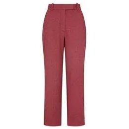 Lily & Lionel Jerseyhose LILY AND LIONEL "Pandora Tapered Herringbone Print Trouser Damen", Damen, Gr. 38, Normalgr&ouml;&szlig;en, pink, 50% Polyester, 50% Wolle, normal, Hosen Jerseyhose