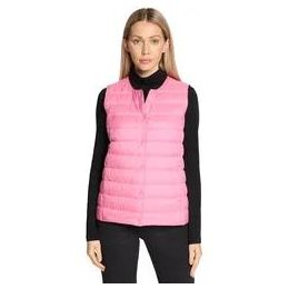Daunenweste Betty Barclay "Damen mit Rundhalsausschnitt", Damen, Gr. 40, pink carnation, Obermaterial: 100% Polyester; F&uuml;llung: 90% Daunen, 10% Federn, figurumspielend h&uuml;ftlang, Rundhals, Westen