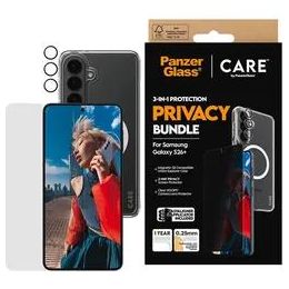 CARE BY PANZERGLASS Displayschutzglas "3-in-1 Protection Privacy Bundle", transparent, B:11cm H:2,5cm T:19,5mm, Displayfolien, Displayschutzfolie, Schutzfolie, Bildschirmschutz, kratz- & sto&szlig;fest