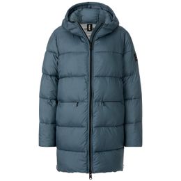 ECOALF Damen-Steppjacke lang L Petrol