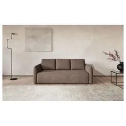 Big-Sofa COTTA "Megasofa, Flow, Breite 222 cm", taupe, B:222cm H:89cm T:102cm, 96% POLYESTER (PES) 4% POLYAMID(PA), Sofas, Big-Sofa, wahlweise mit Bettfunktion