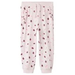Jerseyhose name it "NMFFILLA NREG PANT BOX PB", M&auml;dchen, Gr. 128, N-Gr, tender touch, Jersey, Obermaterial: 95% Baumwolle, 5% Elasthan, unifarben, normal, Hosen Jerseyhose