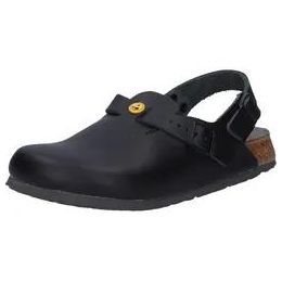 Pantolette Birkenstock "Tokio ESD", Damen, Gr. 40, schwarz, Obermaterial: 100% Rindsleder Leather cow., Schuhe Pantolette