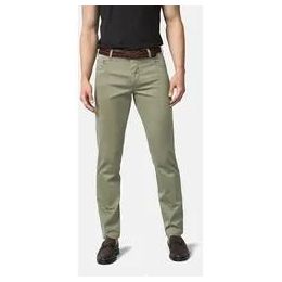 Chinos MEYER "M5 Five Pocket", Herren, Gr. 34, L&auml;nge 32, gr&uuml;n, 89% Baumwolle, 8% Elastomultiester, 3% Elasthan, unifarben, regular fit lang, Hosen, M5 Five aus High Performance Satin