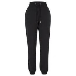 Jogginghose Urban Classics "Urban Classics Damen Ladies Cozy Sweatpants", Damen, Gr. S, US-Gr&ouml;&szlig;en, schwarz, 95% Baumwolle, 5% Elasthan, unifarben, loose fit, Hosen Jogginghose