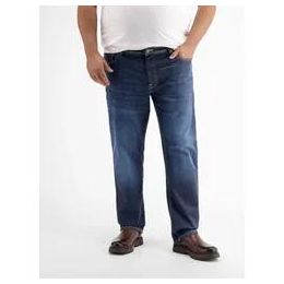 5-Pocket-Jeans Lerros "5-Pocket Baxter Jeans, Stretchanteil", Herren, Gr. 48, L&auml;nge 32, dunkelblau, 99% Baumwolle, 1% Elasthan, Jeans 5-Pocket-Jeans