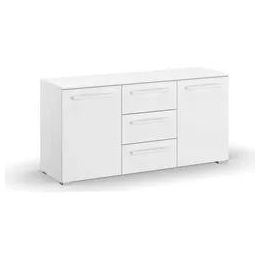 Kombikommode Rauch "Kommode Sideboard W&auml;scheschrank Schrank SKAT PURE", alpinwei&szlig;, B:120cm H:61cm T:42cm, Holzwerkstoff, Sideboards, Kombikommode, mit 1 T&uuml;r und 4 Schubladen in puristischem Design MADE IN GERMANY