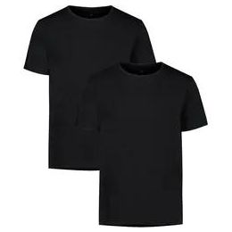 T-Shirt Under Armour "T-Shirt PERF COTTON CREW NECK 2PK 2er Pack", Damen, Gr. M, schwarz, Obermaterial: 57% Baumwolle CO. 38% Polyester PES. 5% Elasthan EL., Shirts T-Shirt