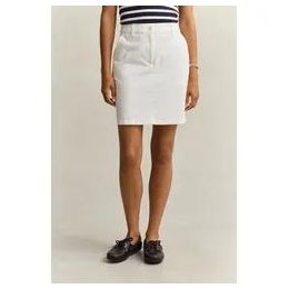 Bleistiftrock Gant "CHINO", Damen, Gr. 44, eggshell, Web, Obermaterial: 98% Baumwolle, 2% Elasthan, unifarben, regular fit kniefrei, R&ouml;cke Bleistiftrock, Regular fit mit praktischen Taschen