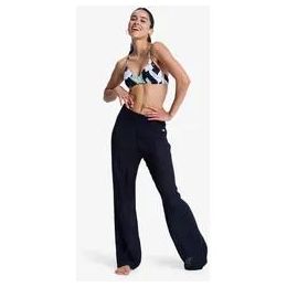 Strandhose Roxy "ALONG THE SUNSET", Damen, Gr. S (36), N-Gr, anthrazit, Web, Obermaterial: 100% Viskose, unifarben, weit lang, Hosen Strandhose, weite Passform, f&uuml;r Strand und Sport, sportlicher Stil