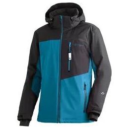 Skijacke Maier Sports "Oravice", Herren, Gr. 52, blau (rauchblau), 100% Polyester, hoch geschlossener Ausschnitt, Jacken Skijacke, Herren Winterjacke mit RV-Taschen und Kapuze, wasserdicht