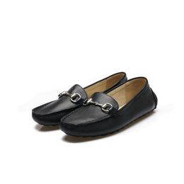 LANDS' END Horsebit Mokassins aus Leder f&uuml;r Damen, Damen, size: regular, Schwarz, Leder, by Lands' End