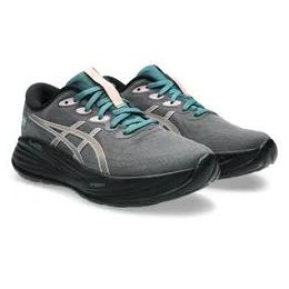 Laufschuh asics "GEL-CUMULUS 27 GORE-TEX", Damen, Gr. 39, carrier grau, misty pine, Synthetik, Schuhe Laufschuh, wasserdicht