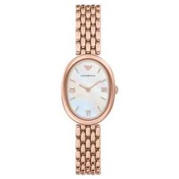Quarzuhr Emporio Armani "SINFONIA", ros&eacute;goldfarben, Armbanduhren, Damen, Quarzuhr, Armbanduhr, Damenuhr, Edelstahlarmband, analog