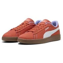 Sneaker Puma "Smash 3.0 Etiqueta Sneakers Erwachsene", Herren, Gr. 46, amarena lucite orange gray, Obermaterial: Textil. Futter: Textil. Innensohle: Textil. Laufsohle: Gummi, Schuhe Sneaker