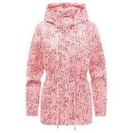 Anorak Ragwear "Eddens Print", Herren, Gr. XL (42), pink, Obermaterial: 100% Polyester. Innenfutter: 100% Polyester, figurumspielend Po-bedeckend, hoch geschlossener Ausschnitt, &Auml;rmel ohne &Auml;rmelschlitz 2-Knopf-Manschette mit Druckkn&ouml;pfen, Jacken, &Uuml;bergangsjacke mit Animal-Print und Kapuze