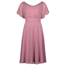 Cocktailkleid Vera Mont "Cocktailkleid kurzarm", Damen, Gr. 48, EURO, rosa (desert rose), 100% Polyester PES., Kleider Cocktailkleid