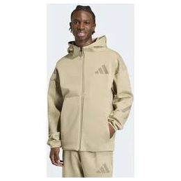 Kapuzensweatshirt Adidas SPORTSWEAR "M Z.N.E. FZ", Herren, Gr. L, woca, Obermaterial: 57% Polyester, 43% Baumwolle, normal, Rundhals, Sweatshirts, f&uuml;r sportliche Aktivit&auml;ten, aus Polyester und Baumwolle