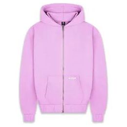 Sweatjacke DROPSIZE "Dropsize Herren Super Heavy Blank Zip-Hoodie", Herren, Gr. M, pink, 70% Baumwolle, 30% Polyester, unifarben, Sweatjacken Sweatjacke