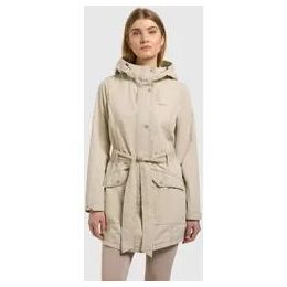 Anorak Khujo "PREA", Herren, Gr. XL, moussy beige, Web, 75% Baumwolle, 25% Nylon, unifarben, regular fit h&uuml;ftlang, eingesetzt mit Druckknopf, Jacken