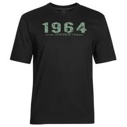 T-Shirt Ahorn Sportswear "Vintage Number", Herren, Gr. 8XL, schwarz, 100% Baumwolle, bedruckt, normal, Rundhals, Shirts T-Shirt, mit Rundhalsausschnitt