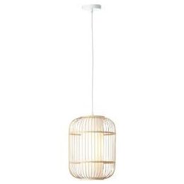Brilliant Pendelleuchte "Bones", beige (natur, wei&szlig;), 1, &Oslash; 30cm H: 150cm, 1 Stk., Leuchten, H&auml;ngelampe natur/wei&szlig;, Pendelleuchte