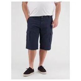 Cargobermudas Lerros "Lang-Bermuda mit Cargotaschen, grosse Gr&ouml;&szlig;en", Herren, Gr. 46, blau night, 100% Baumwolle, Hosen