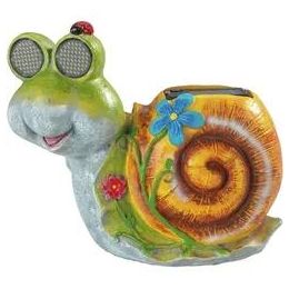 LED Dekofigur Maximex "Modell Blinky Eyes Schnecke", mehrfarbig, B:21cm H:18,5cm L:10cm, Leuchten, solarbetriebene Gartenfigur mit leuchtenden Augen, f&uuml;r Garten & Balkon