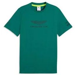 T-Shirt Puma "Puma x ASTON MARTIN ARAMCO F1 TEAM Essentials T-Shirt Herren", Damen, Gr. XXL, gr&uuml;n lux, Obermaterial: 100% Baumwolle. Rippe: 30% Polyester, 70% Baumwolle, clean, regular fit, Rundhals, Shirts T-Shirt