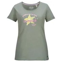 T-Shirt "GS 24 WMN TSHRT", Damen, Gr. 36, dunkelgr&uuml;n, Obermaterial: 100% Baumwolle, G.I.G.A. DX BY KILLTEC, Rundhals, Shirts T-Shirt, 100% Baumwolle, Carbon Finish, gesticktes Motiv, l&auml;ssiger Look