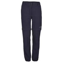 Zip-off-Hose Killtec "KOS 112 GRLS PNTS", Kinder, Gr. 140, Normalgr&ouml;&szlig;en, navy, Obermaterial: 100% Polyester, Hosen, Abzippbare Funktionshose mit elastischem Bund und Taschen