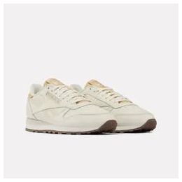 Trainingsschuh Reebok CLASSIC "CLASSIC LEATHER", Damen, Gr. 40, chalk, alabaster, simplebeige, Leder, Synthetik, Schuhe