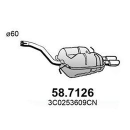Asso Endschalld&auml;mpfer 587126 f&uuml;r VW