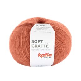 Soft Gratt&eacute; von Katia, Lachsrot, aus Polyacryl