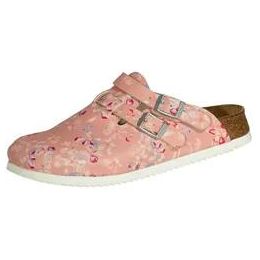 Pantolette Birkenstock "Kay SL", Damen, Gr. 39, gr&uuml;n (rosa), Obermaterial: 50% Rindsleder Leather cow. 50% Lammleder LEL., Schuhe Pantolette