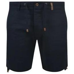 Leinenhose INDICODE "Leinenhose IDMoses", Herren, Gr. XXXL, N-Gr, blau (night sky), Obermaterial: 55% Leinen LI. 45% Baumwolle CO., regular fit kurz, Hosen