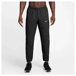 Laufhose Nike "M NK DF MILER WOVEN PANT", Herren, Gr. XS, N-Gr, schwarz, schwarz, reflective silv, Obermaterial: 100% Polyester, Hosen Laufhose, sportlicher Stil, f&uuml;r Laufen und sportliche Aktivit&auml;ten