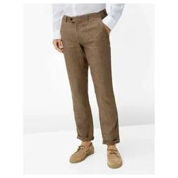 Chinohose Brax "Style FABIO", Herren, Gr. 35, L&auml;nge 36, braun, Web, 100% Leinen, Hosen Chinohose