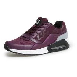 Sneaker SOCCX, Damen, Gr. 38, night plum, Leder, Synthetik, Textil, mehrfarbig, Schuhe Sneaker, mit Wechselfu&szlig;bett