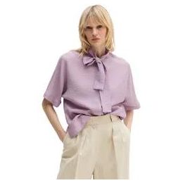 Marc O'Polo Kurzarmbluse MARC O'POLO "aus Viskose-Mix", Damen, Gr. 34, dusty lavender, Obermaterial: 83% Viskose, 17% Polyamid, unifarben, regular fit normal, Umschlagbund, Blusen