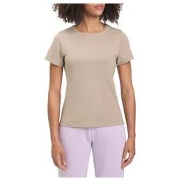 T-Shirt Energetics "DA.-T-SHIRT OGDA SHORT SLEEVE W", Damen, Gr. S, braun smoke, Jersey, Obermaterial: 62% Polyester, 33% Lyocell, 5% Elasthan, Rundhals, Shirts T-Shirt, sportlicher Stil, Kurzarm, Rundhalsausschnitt