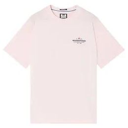 T-Shirt Weekend Offender "BERGAMO GRAPHIC TEE Herren", Jungen, Gr. M, soft pink, Jersey, 100% Baumwolle, normal normal, Rundhals, Shirts T-Shirt, T-Shirt Herren, leichtes Kurzarmshirt, Sporttrikot, Outdoor, Sale