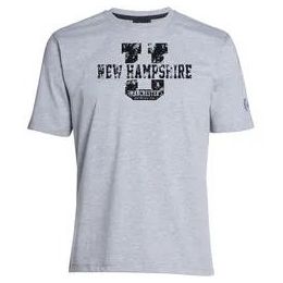 T-Shirt Ahorn Sportswear, Herren, Gr. 8XL, grau, 80% Baumwolle, 20% Polyester, bedruckt, normal, Rundhals, Shirts T-Shirt, mit Rundhalsausschnitt
