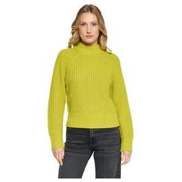 BETTY & CO Strickpullover BETTY & CO "Damen mit Struktur", Damen, Gr. 40, apple gr&uuml;n, Strick, Obermaterial: 85% Polyacryl, 15% Wolle, figurumspielend normal, Pullover Strickpullover