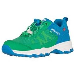 Outdoorschuh Trollkids "KIDS TROLLTUNGA HIKER LOW XT", Kinder, Gr. 30, emerald gr&uuml;n, dynamic blau, wei&szlig;, Synthetik, Schuhe Outdoorschuh, wasserdicht